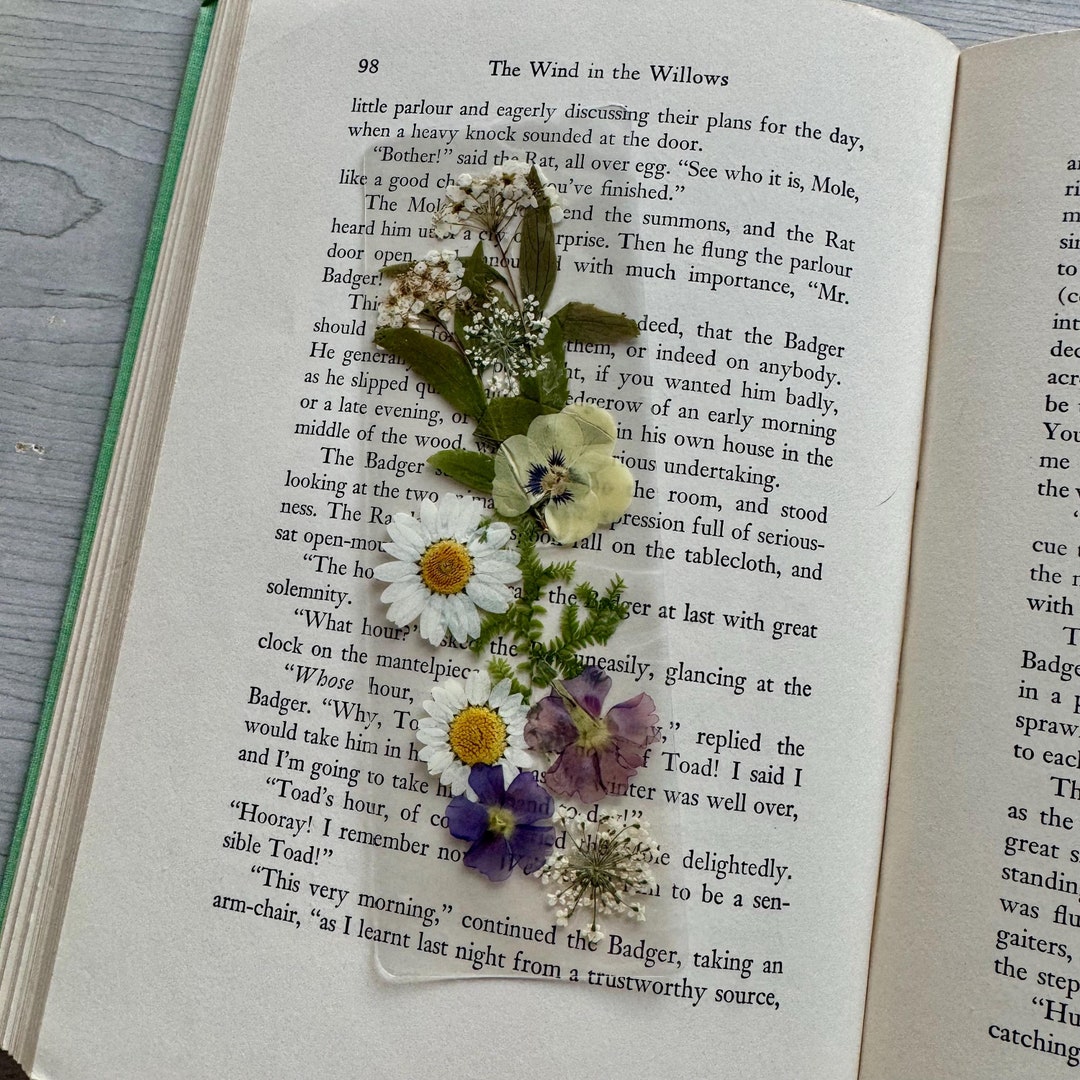 STC-BM4 Pressed Flower Bookmark, Alaska Wildflowers, Real Dried Flowers ...