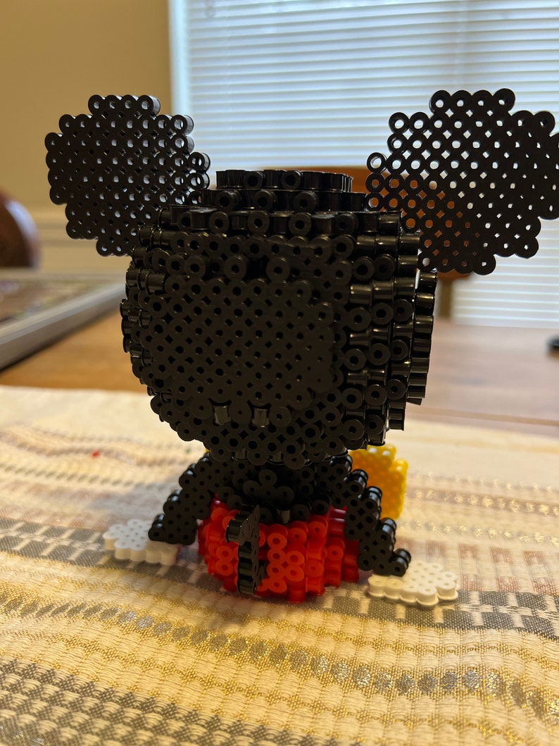Mickey Mouse 3D Perler Beads - Etsy