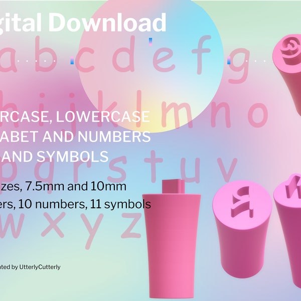 Stl File Alphabet - Etsy