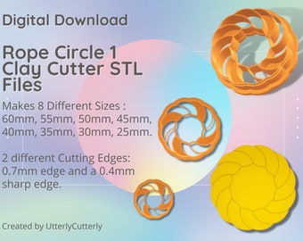 Rope Circle Stl - Etsy