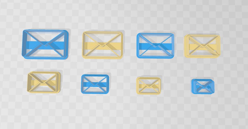 Closed Envelope Clay Cutter STL Digital File Download 8 - Etsy