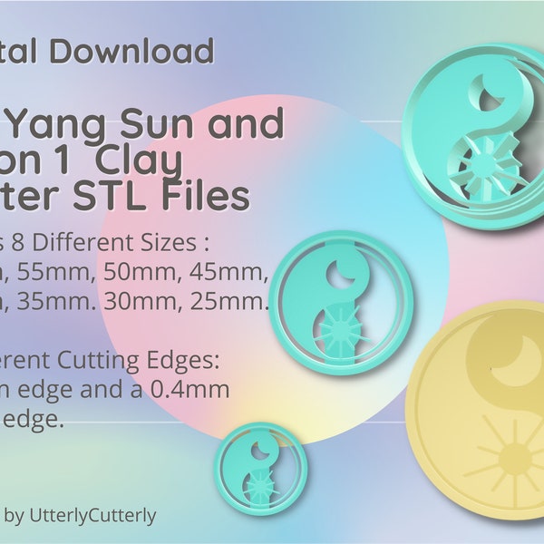 Moon and Sun Stl File - Etsy