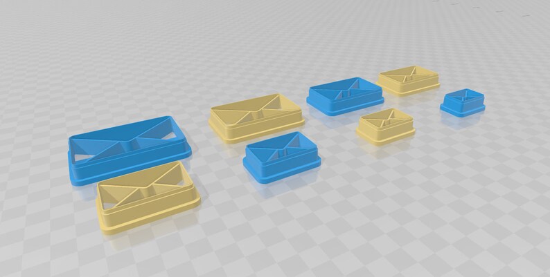 Closed Envelope Clay Cutter STL Digital File Download 8 - Etsy