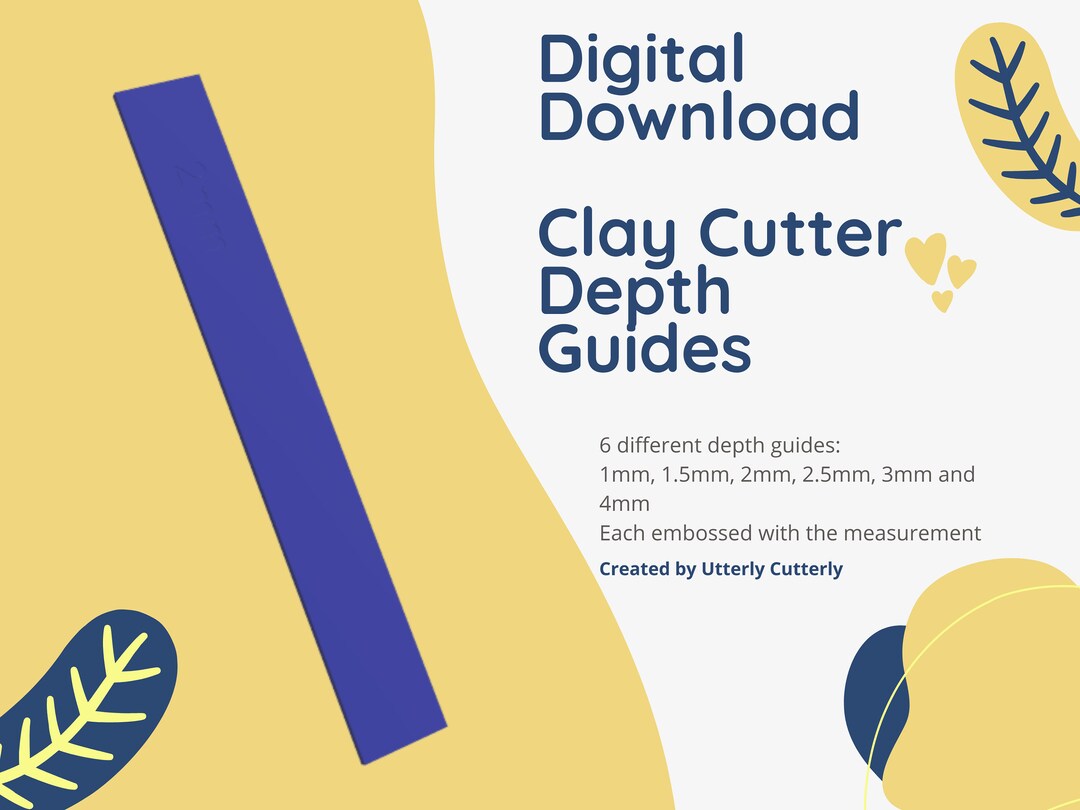 Clay Depth Guides STL Digital File Download 6 Different - Etsy
