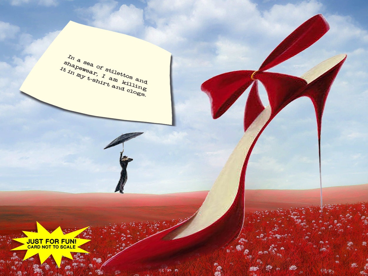 Sea of Stilettos // Funny Birthday Card, Sarcastic Birthday Card ...