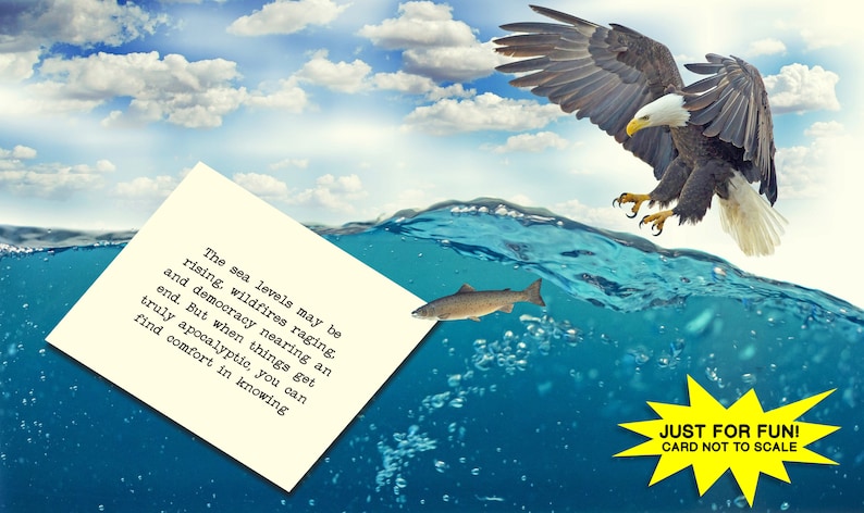 The Sea Levels May Be Rising // Funny Birthday Card, Snarky Humor ...