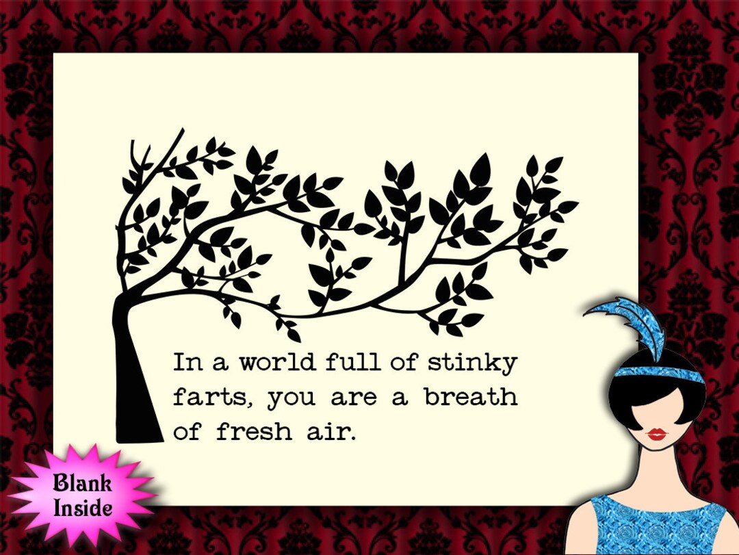 World Full of Stinky Farts // Snarky Card for Friend or Family, Funny ...