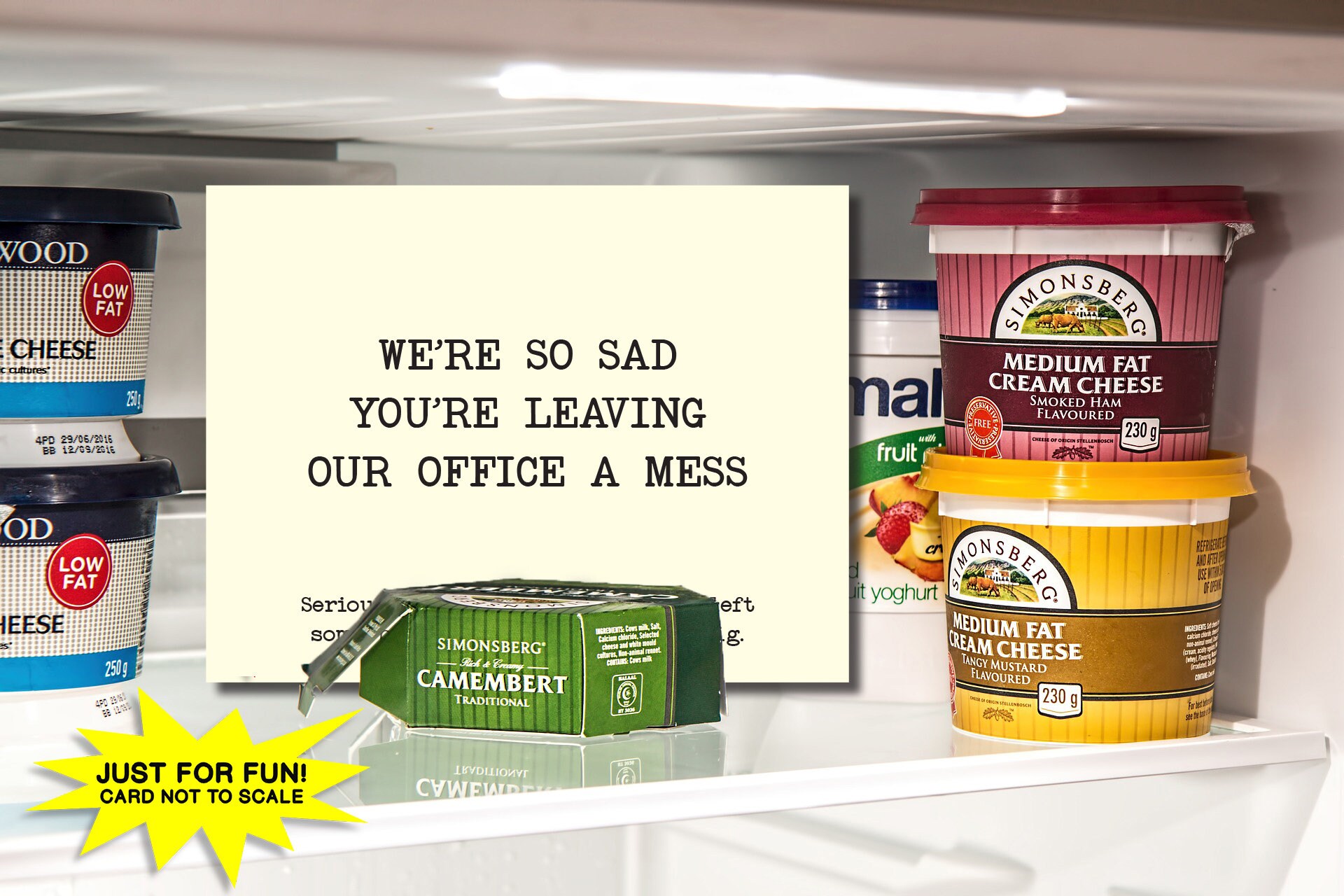 We're so Sad You're Leaving Our Office a Mess // Funny Farewell Card ...