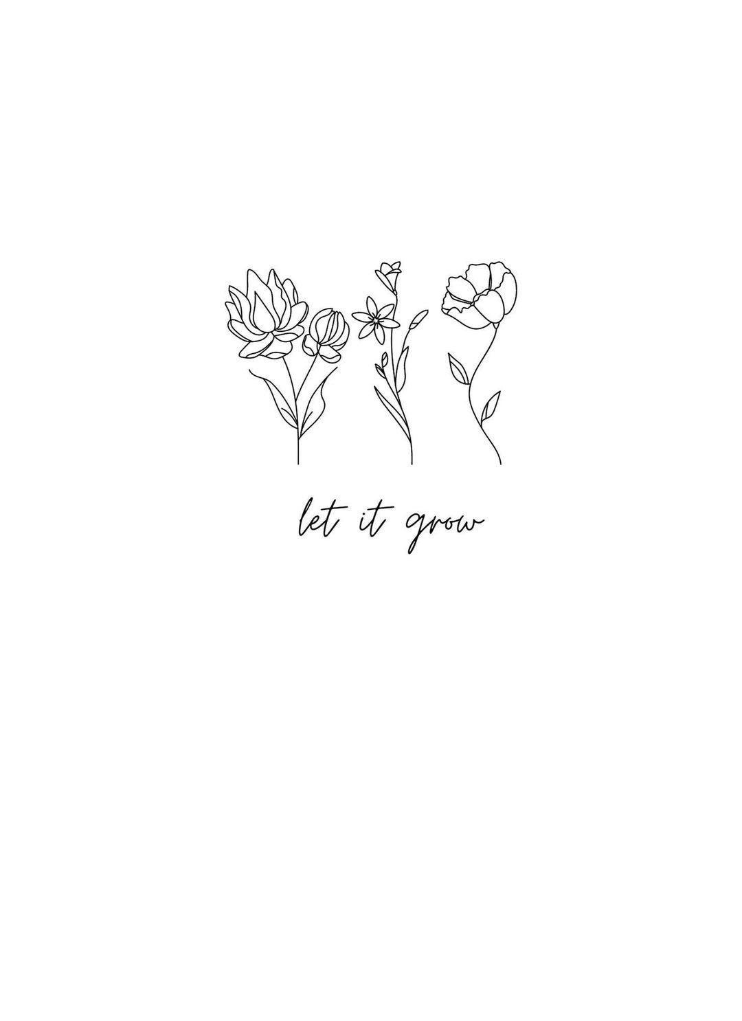 Let It Grow SVG | Flowers | Quote - Etsy