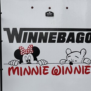 Minnie Winnie Large Vinyl Sticker for RV - Etsy