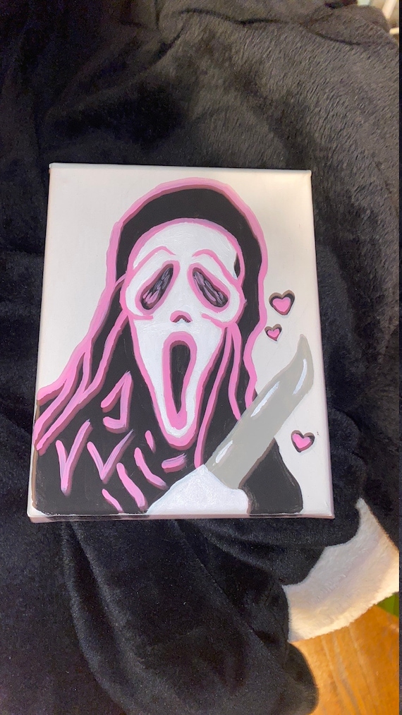 Ghost Face Scream Painting - Etsy