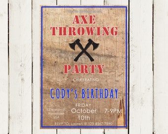 Axe Throwing Party - Etsy
