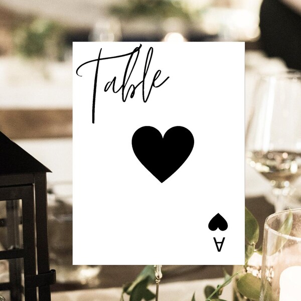 Heart Table Numbers - Etsy