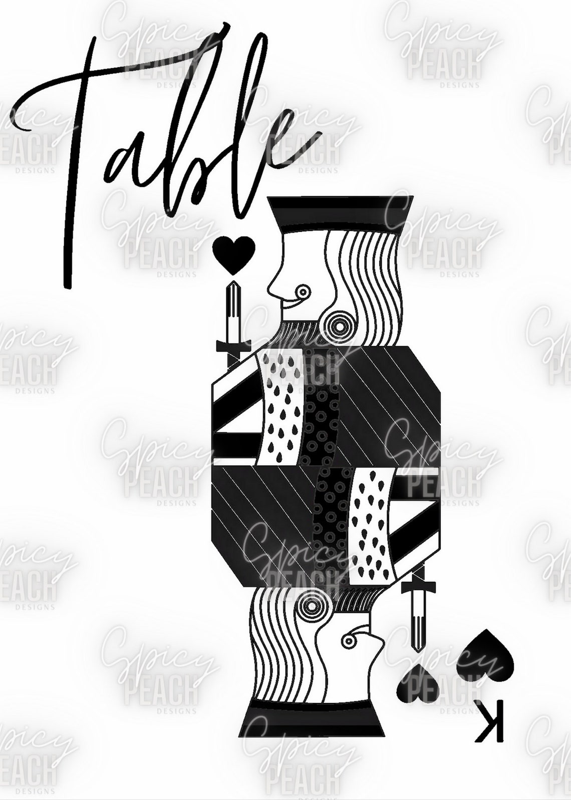 Spades Table Numbers Casino Table Numbers Playing Cards - Etsy