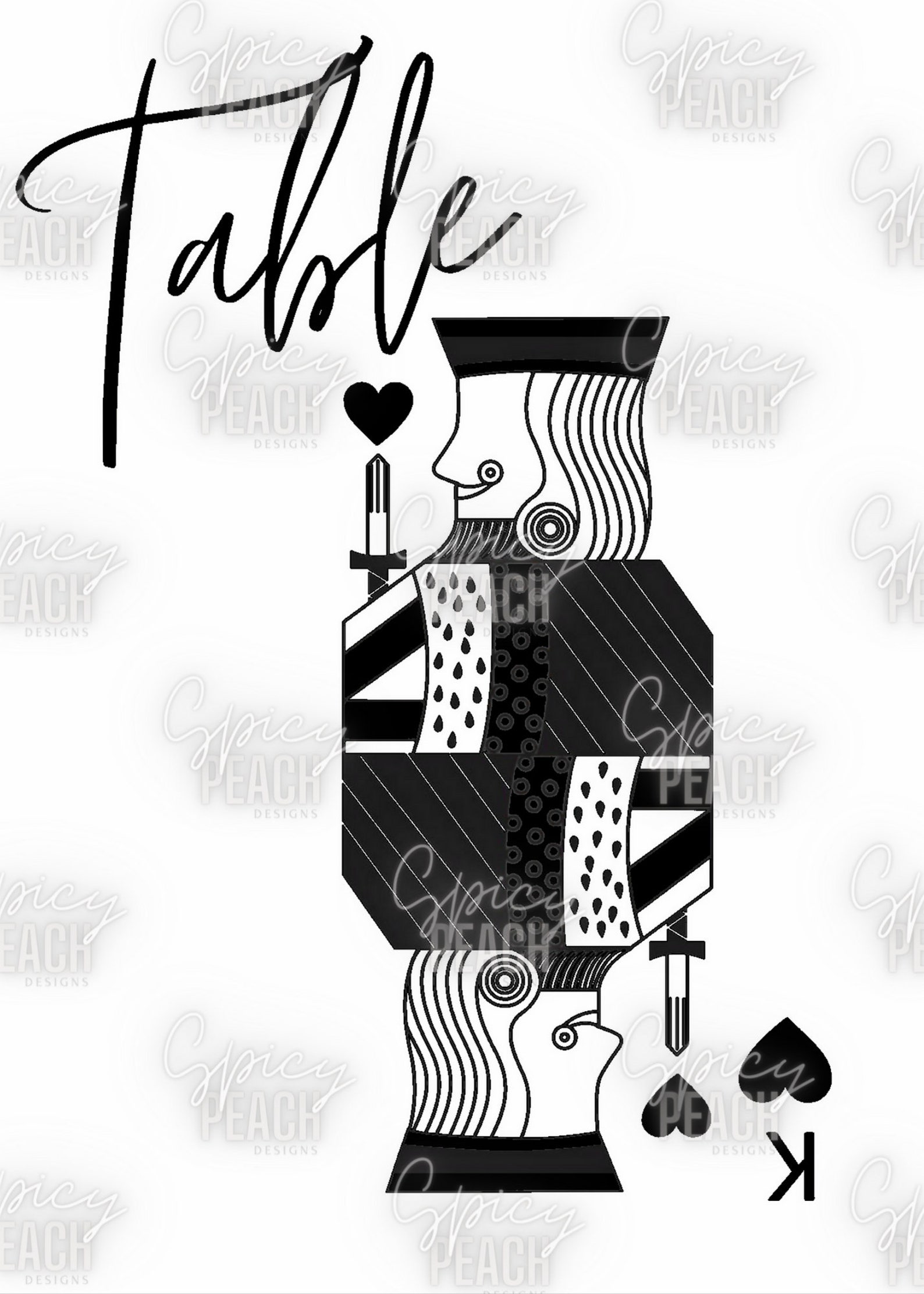 Spades Table Numbers Casino Table Numbers Playing Cards - Etsy