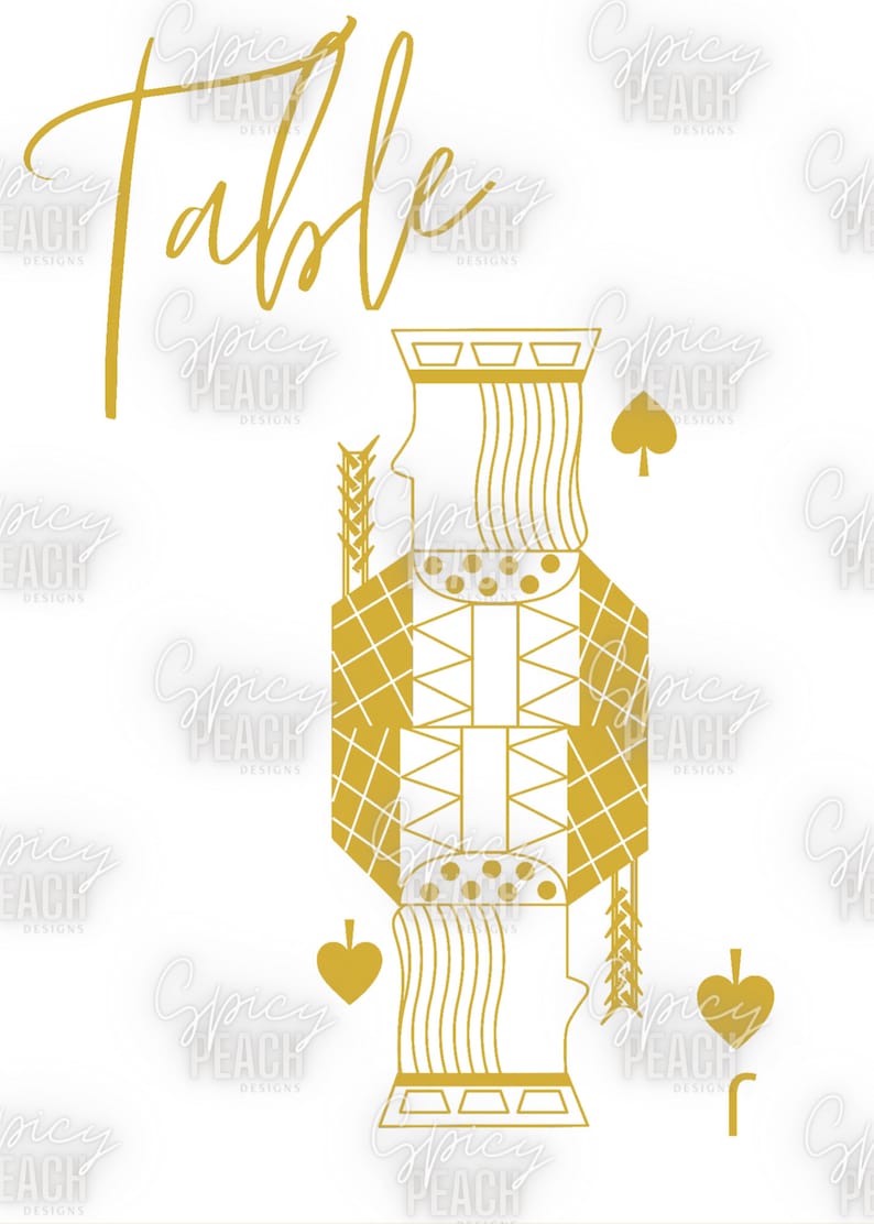 Table Numbers, Casino Table Numbers, Playing Cards Table Numbers ...