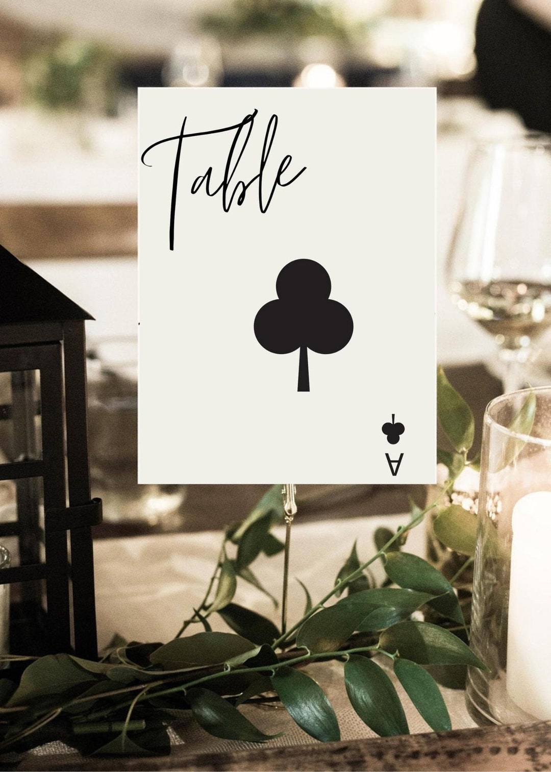 Clubs Table Numbers, Casino Table Numbers, Playing Cards Table Numbers ...