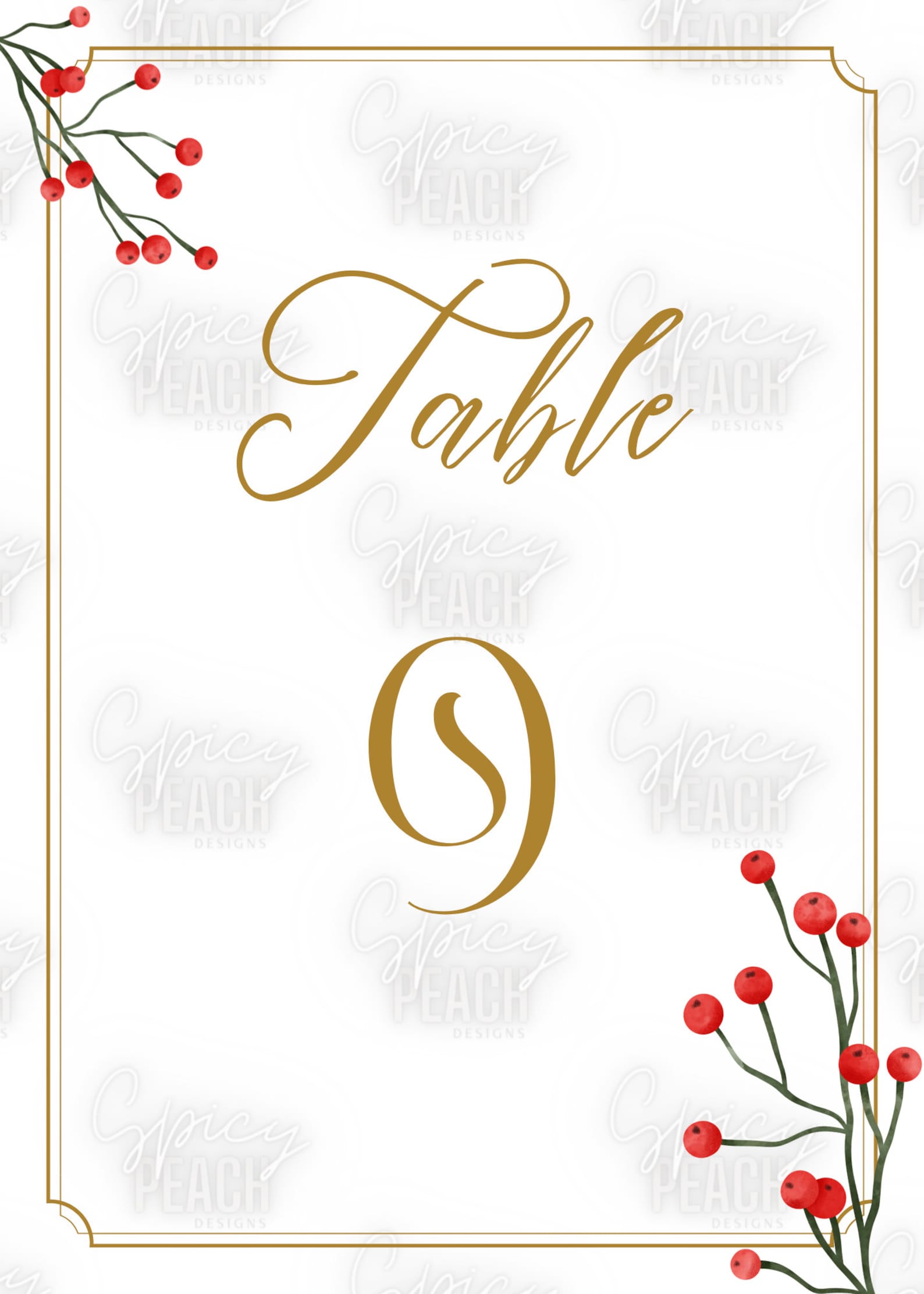 Wedding Table Numbers Party Table Numbers Holiday Table - Etsy