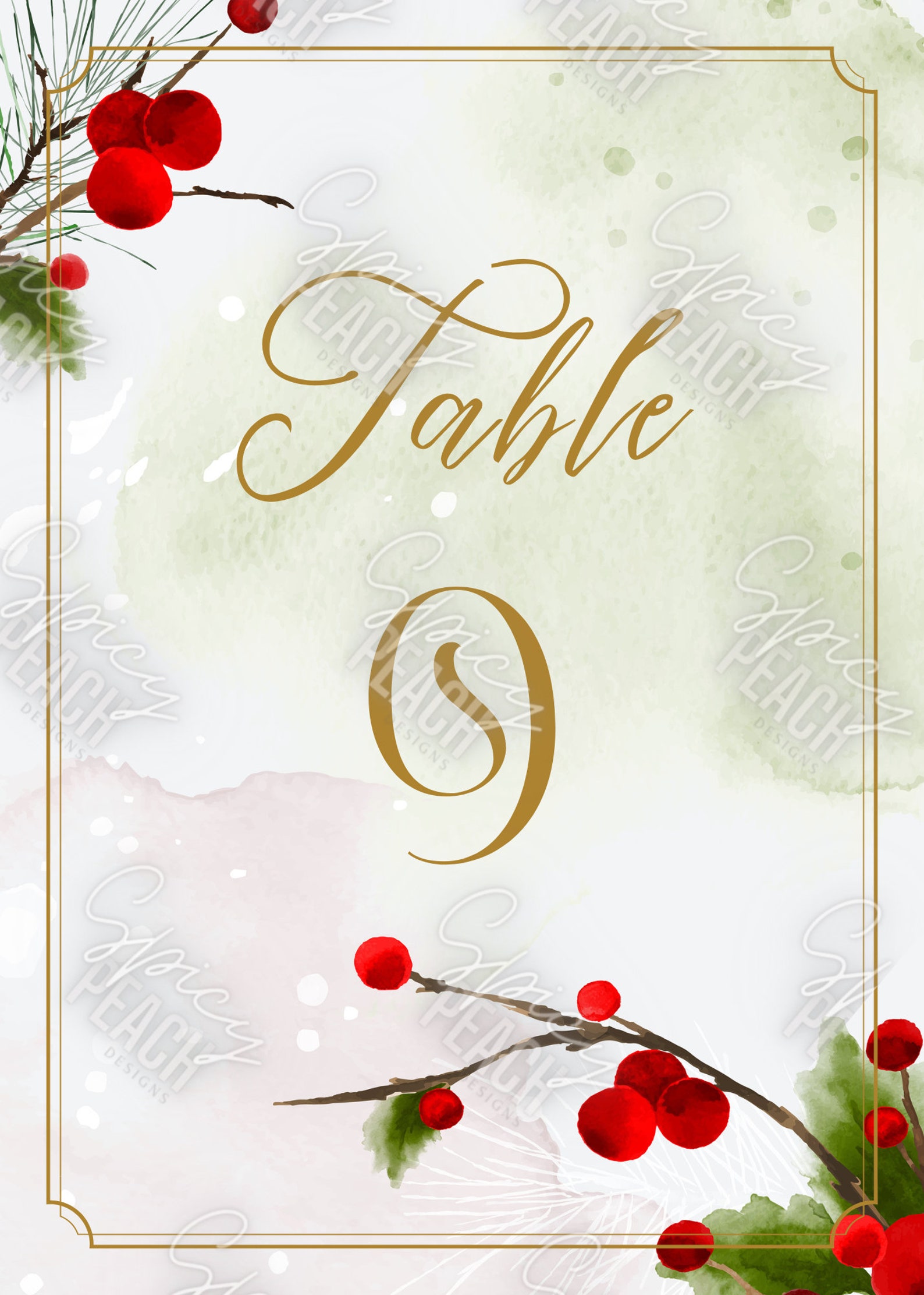 Wedding Table Numbers, Party Table Numbers, Holiday Table Numbers ...