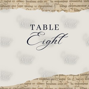 Book Themed Table Numbers 1-20: Literary Wedding Literature-inspired ...