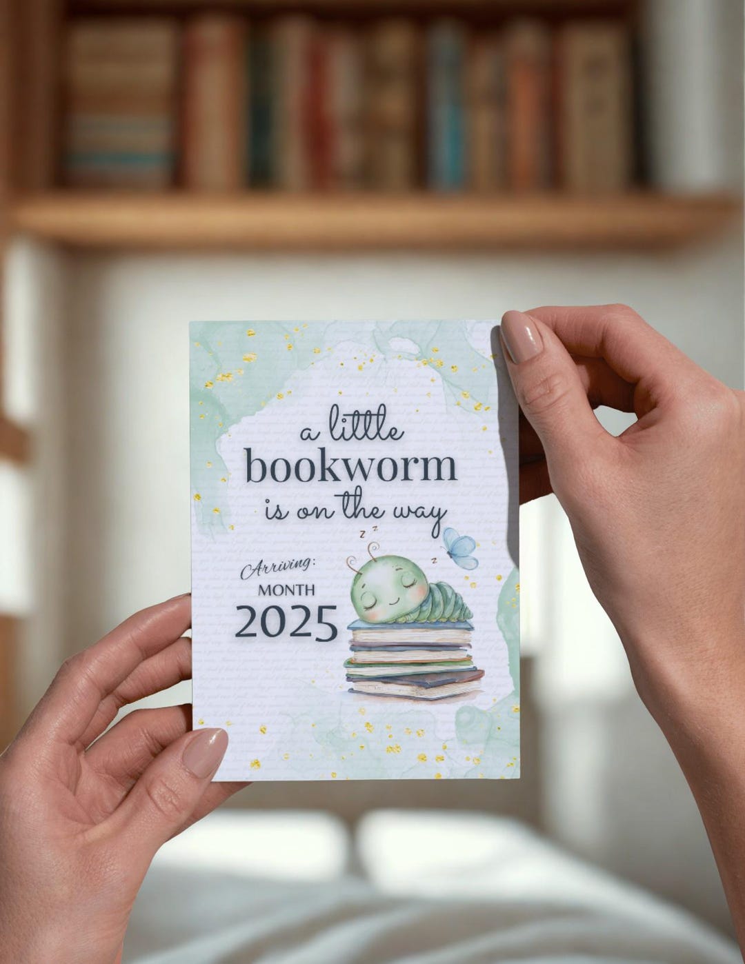 Bookworm Baby Shower Invitation: Book Themed Baby Shower, Storybook ...