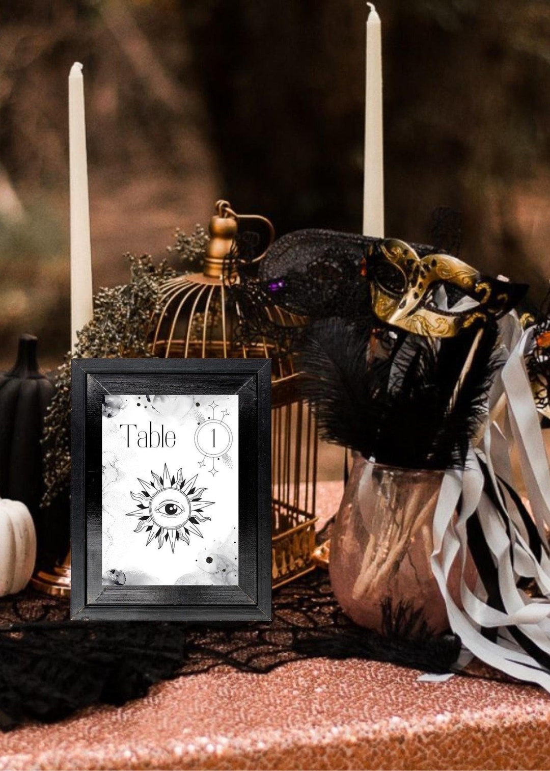 Table Numbers, Magic Themed Table Numbers, Halloween Table Numbers ...