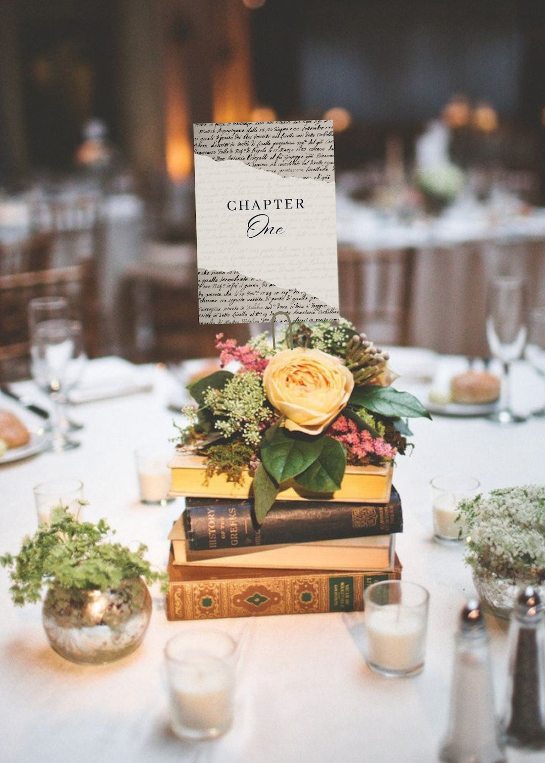 Book Themed Table Numbers, Literary Wedding, Literature Inspired ...
