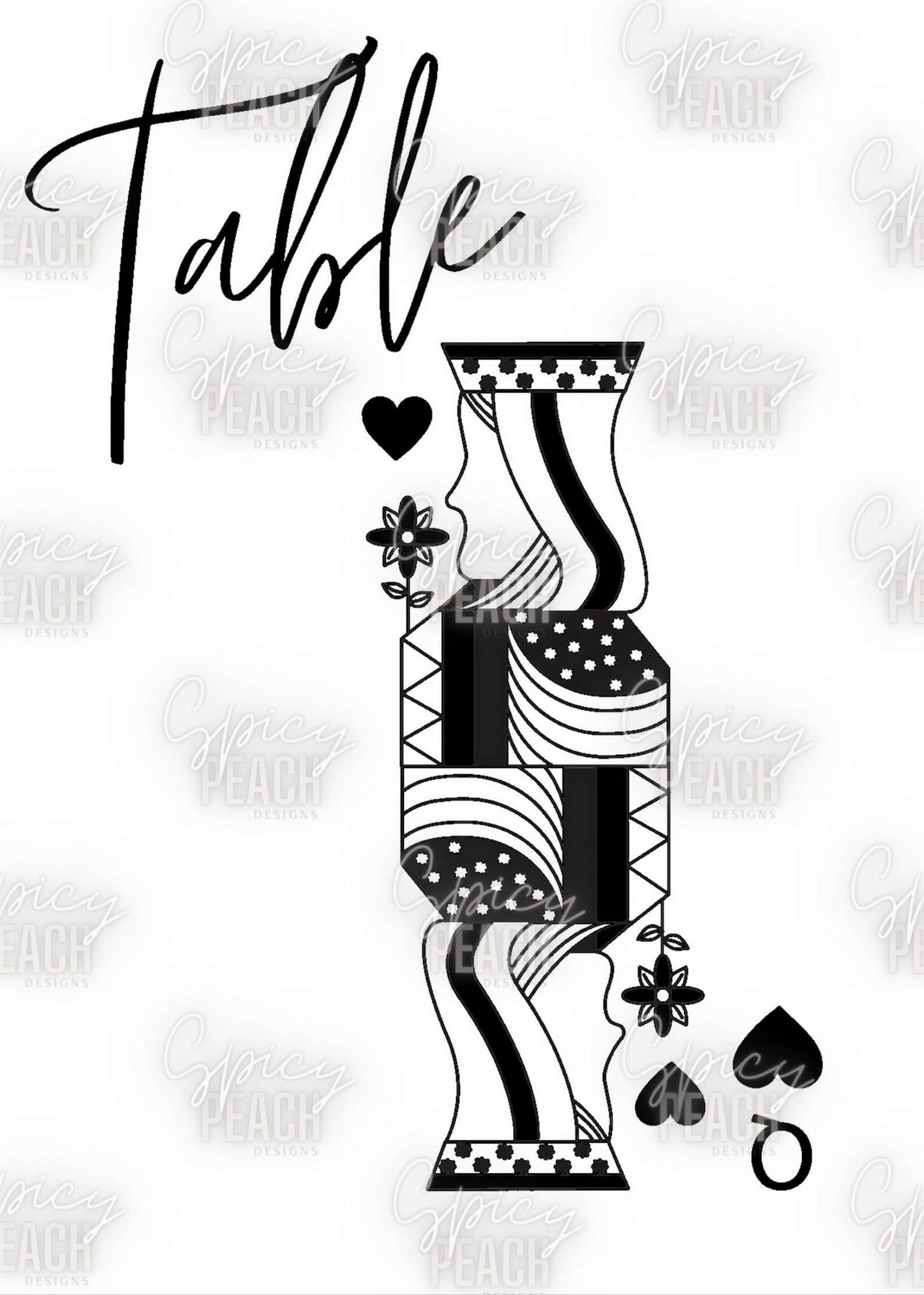 Spades Table Numbers Casino Table Numbers Playing Cards - Etsy