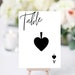 Spades Table Numbers, Casino Table Numbers, Playing Cards Table Numbers ...