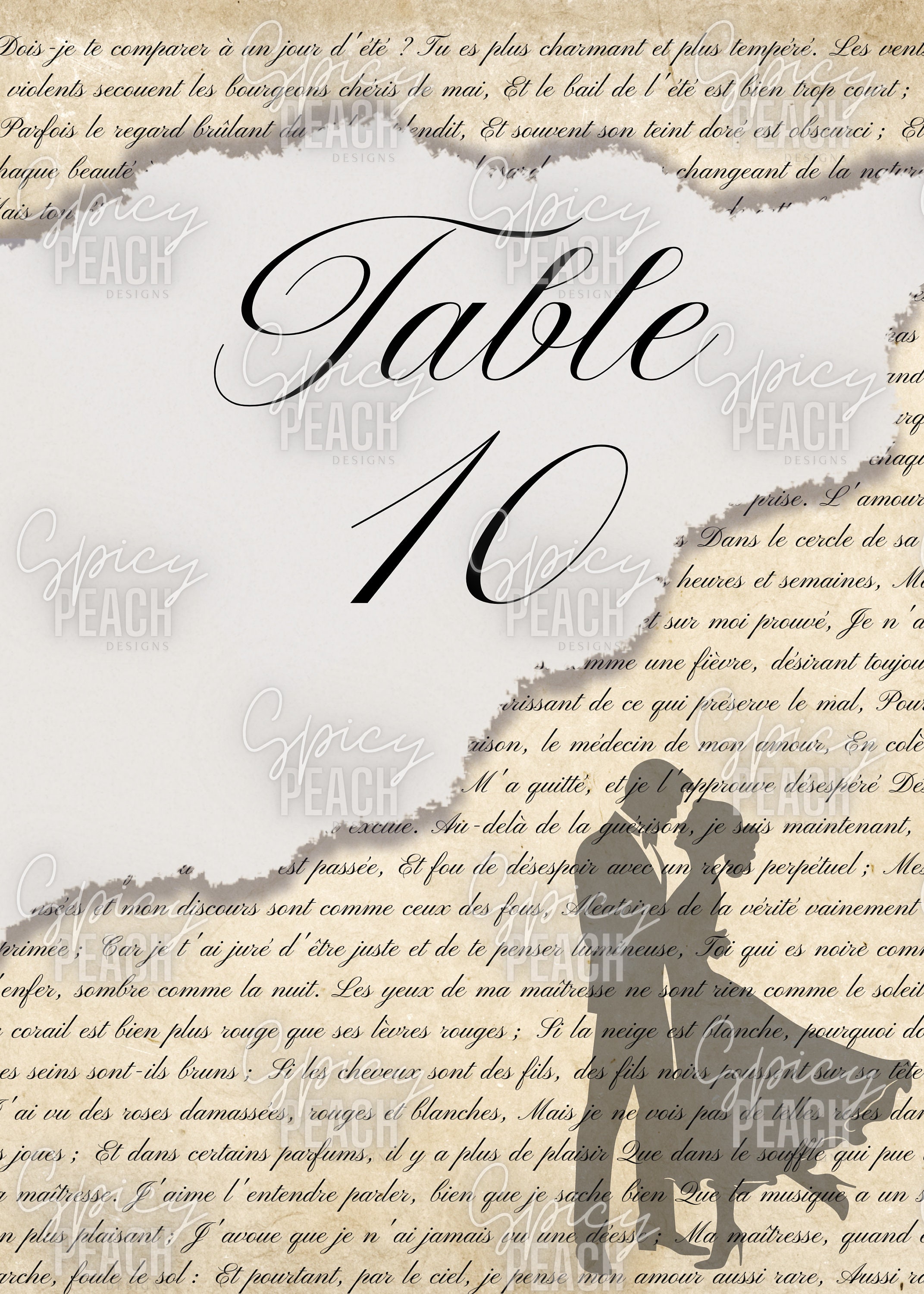 Literary Wedding Table Numbers: Book Theme Table Numbers Literary ...