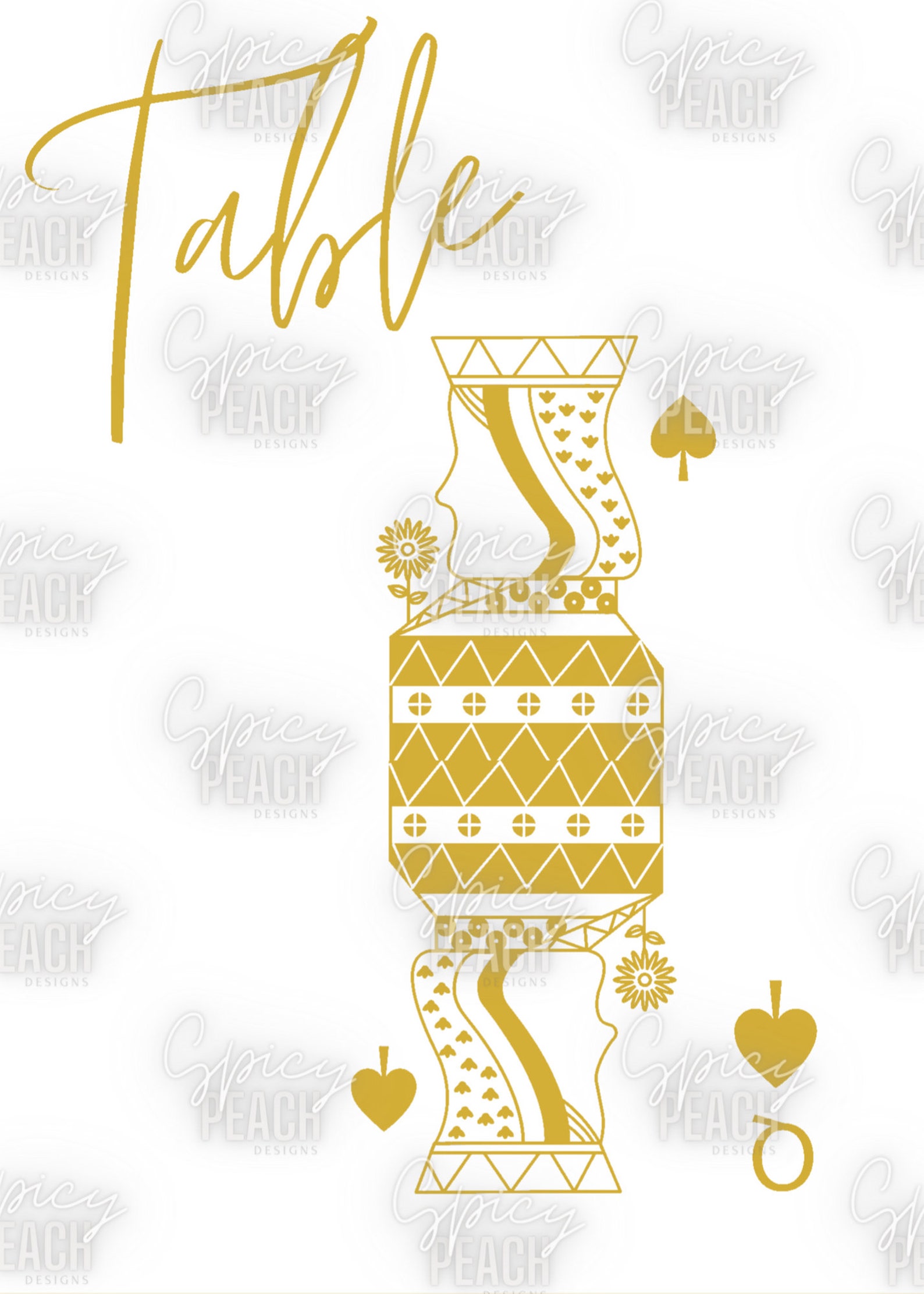 Table Numbers, Casino Table Numbers, Playing Cards Table Numbers ...