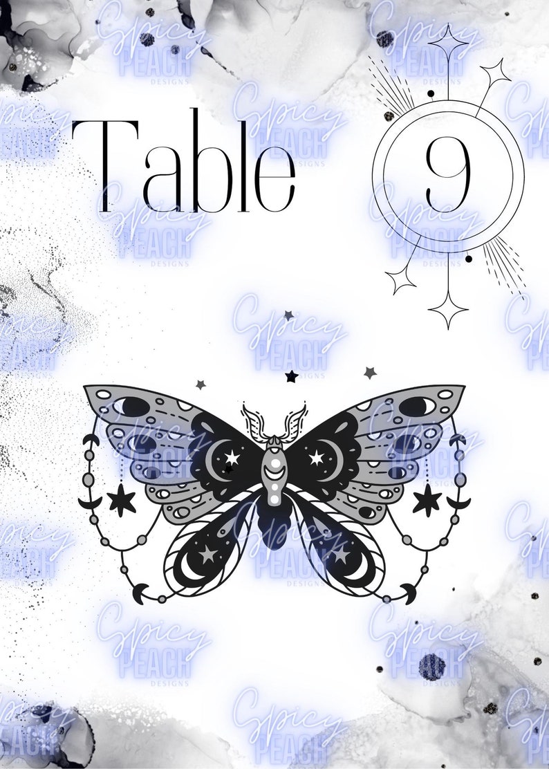 Table Numbers Magic Themed Table Numbers Halloween Table | Etsy