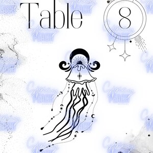 Table Numbers, Magic Themed Table Numbers, Halloween Table Numbers ...