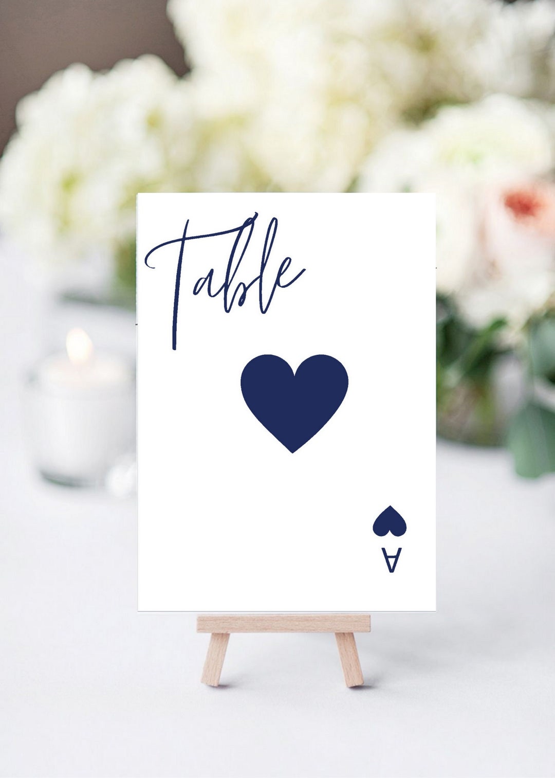 Table Numbers Casino Table Numbers Playing Cards Table - Etsy