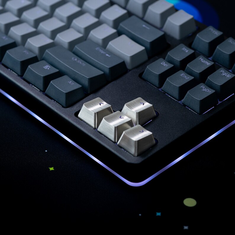 Custom Metal Keyboard Arrow Keys Brushed Stainless Steel - Etsy