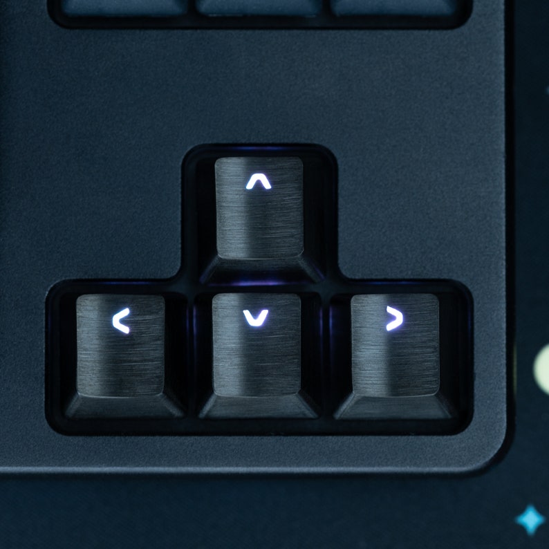 Custom Metal Keyboard Arrow Keys Brushed Stainless Steel - Etsy