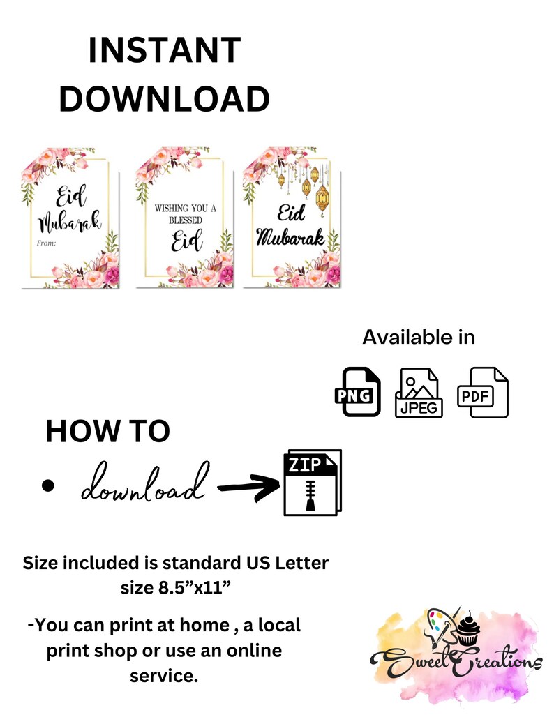 Printable Eid Mubarak Tags Eid Mubarak Stickers Eid Mubarak - Etsy