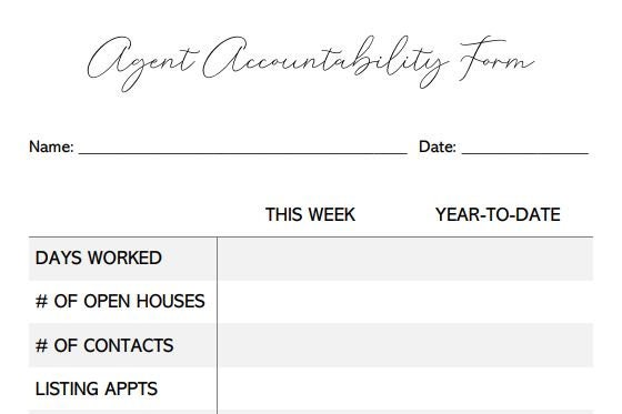 Productivity Coaching | Real Estate Agent Accountability | Real Estate ...