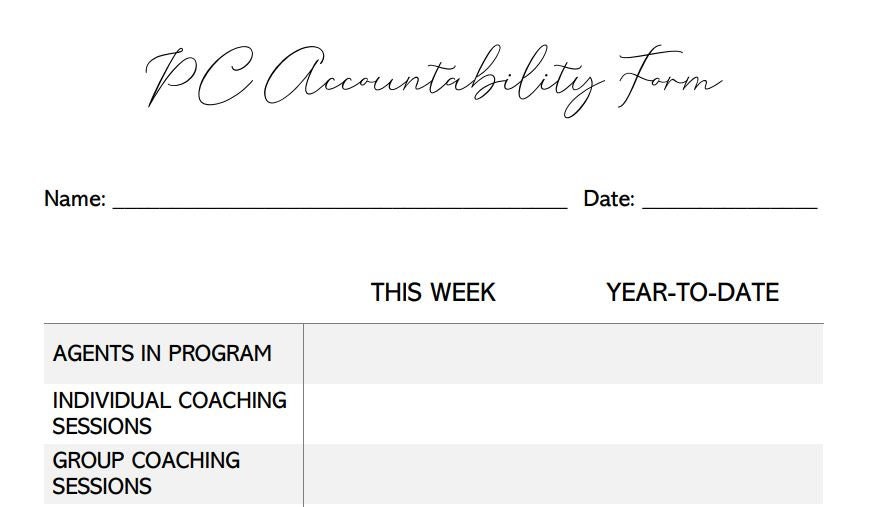 Productivity Coaching | Real Estate Agent Accountability | Real Estate ...