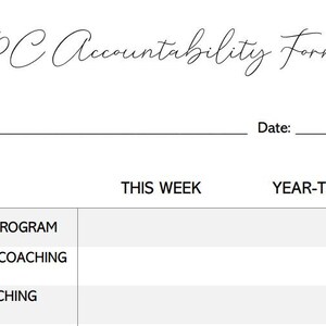 Editable | Productivity Coaching | Real Estate Agent Accountability ...