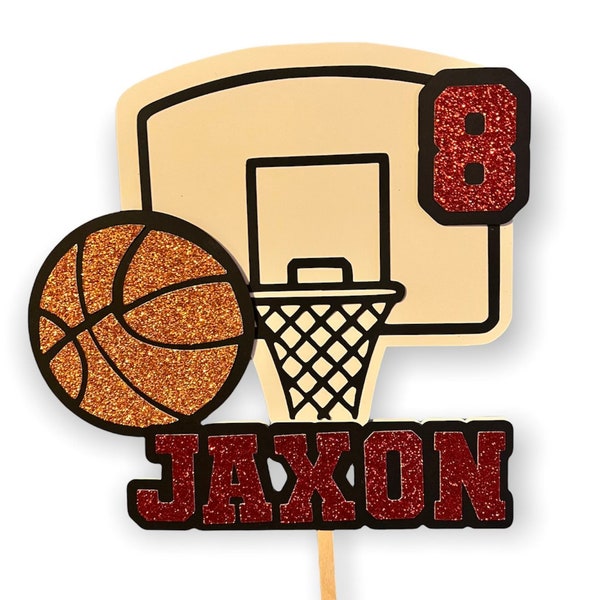 Basketball Cake Topper - Etsy