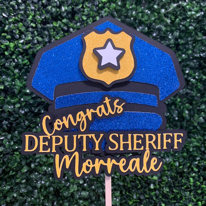 Police Graduation Cake - Etsy