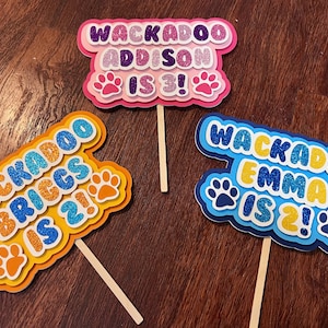 Wackadoo Cake Topper - Etsy