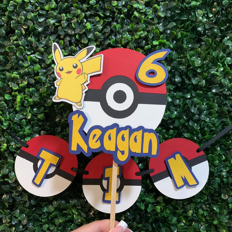 Pokemons Cake Topper - Etsy