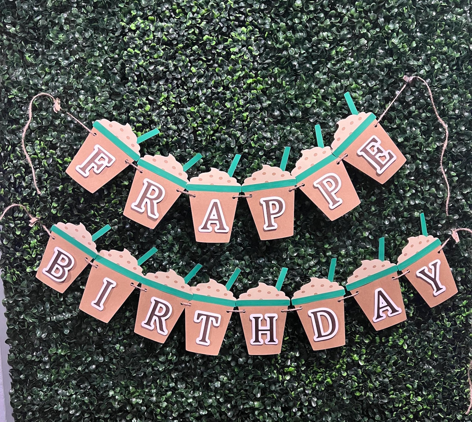 Frappe Birthday Banner: Coffee Lover Party Decor - Etsy