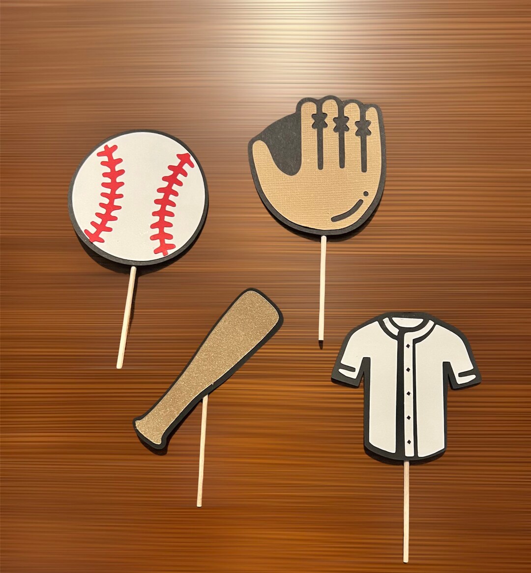 Baseball Party Cupcake Toppers - Etsy