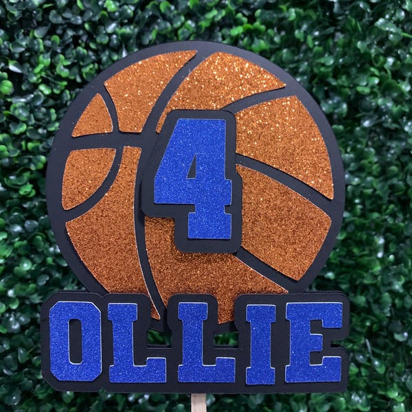 Basketball Cake Topper - Etsy