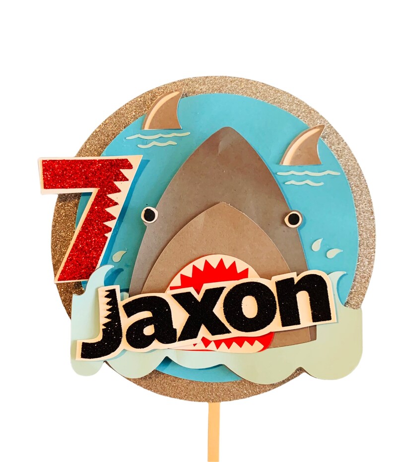 Shark Cake Topper - Etsy