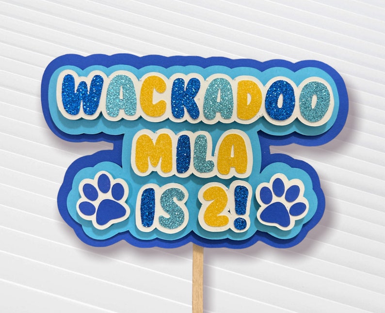 Wackadoo Cake Topper - Etsy
