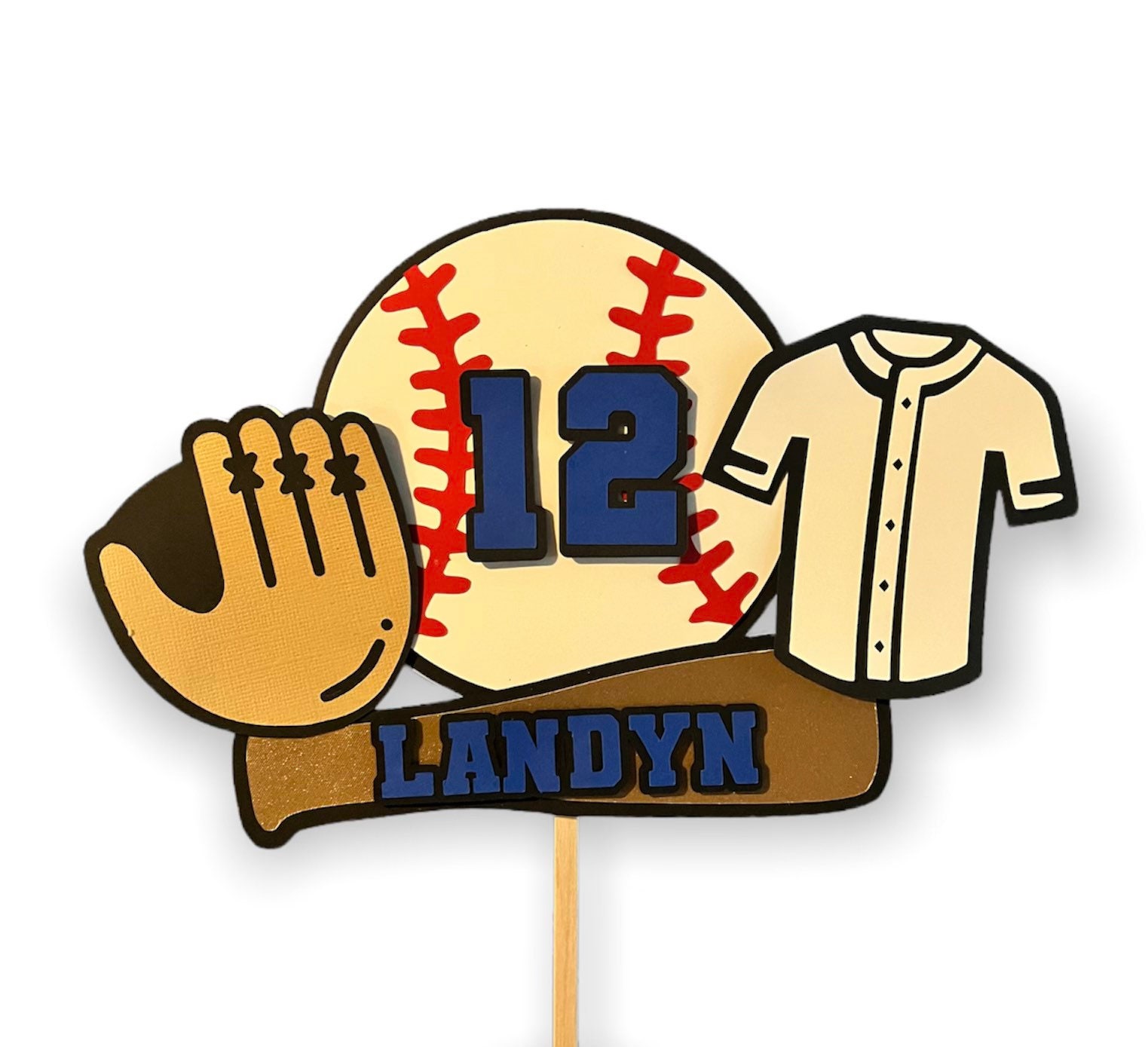 Baseball Party Cake Topper - Etsy